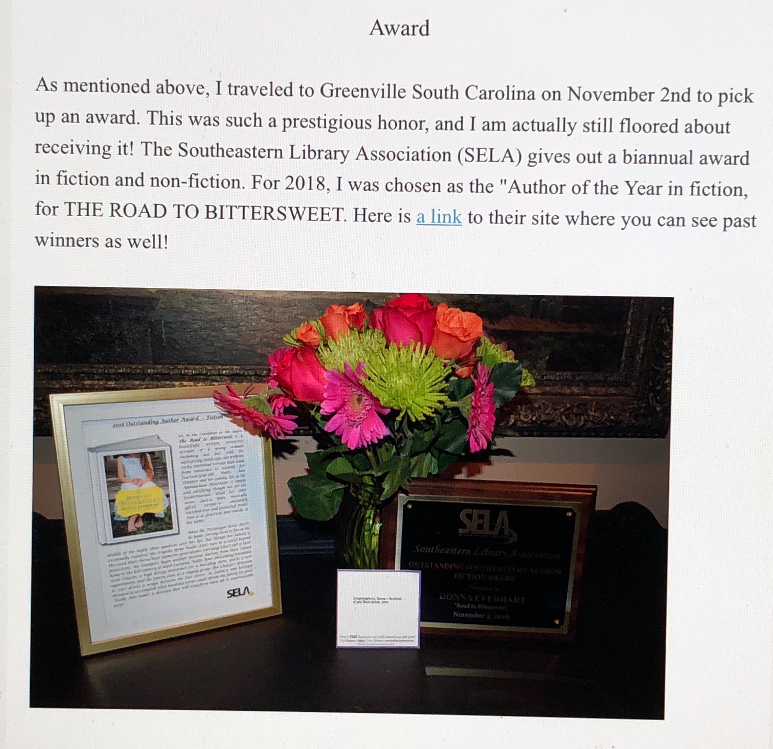 Donna Everhart’s Latest News – Linda's Book Obsession: